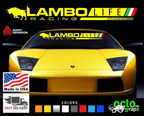 fit Lamborghini huracan gallardo aventador murcielago windshield decal ...