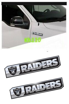 NFL Oakland Raiders Premium Aluminum Auto Truck Edition Emblem 2pc | eBay