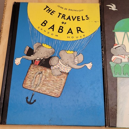 Vintage Babar Hardback Books Set of 2 Jean and Laurent De Brunhoff 1962 ...
