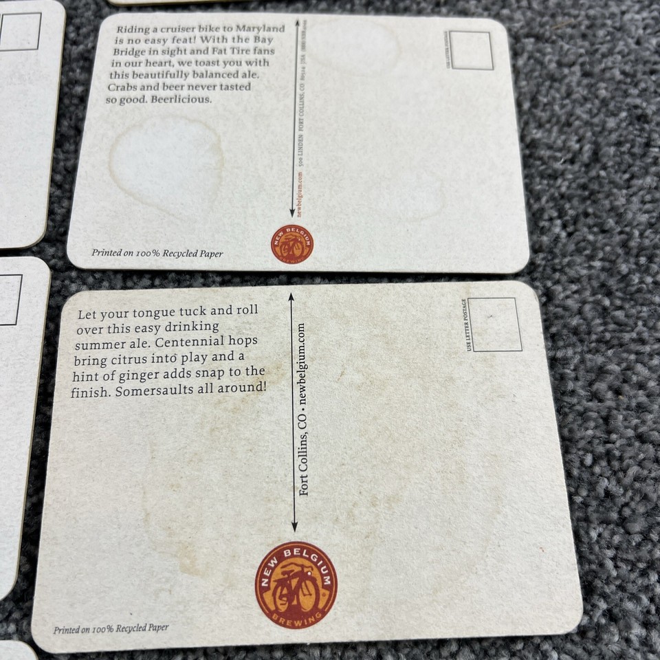 Lot Of 7 Belgium Brewing Beer Coasters, Fort Collins, CO | eBay