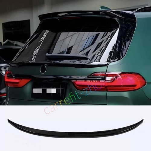 Gloss Black REAR TRUNK MIDDLE SPOILER WING LIP TRIM For BMW X7 G07 2021 ...