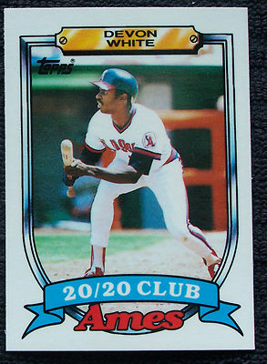 DEVON WHITE ANGELS 1989 AMES Baseball Card | eBay