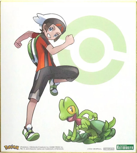Brendan & Treecko Special Illustration Shikishi Pokemon Rubin & Saphir ...