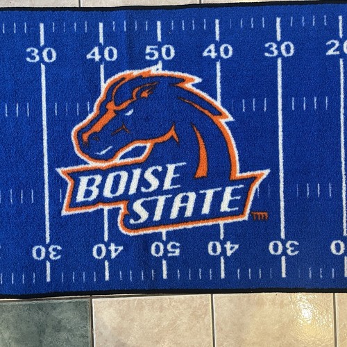 Boise State Broncos Football Field Rug Carpet Mat 70" X 28" Runner Man ...