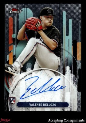 2025 Finest Autographs #FAVB Valente Bellozo RC ROOKIE AUTO MARLINS ...