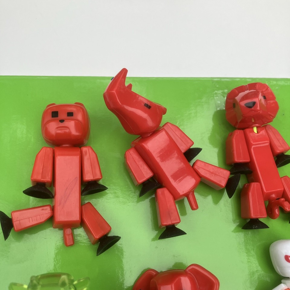 Stikbot Lot Of 7 Stop Motion Animation Stick Bot Figures Animals ...