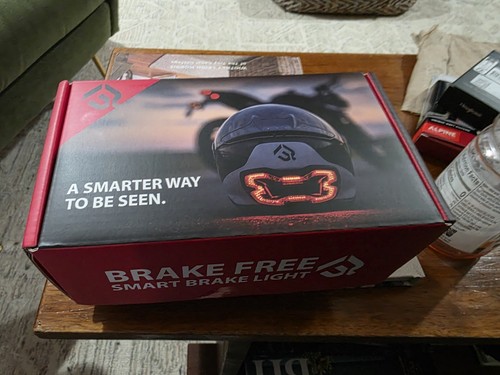 Brake Free LED Smart Brake Motorcycle Wireless Helmet Light- New! | eBay
