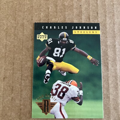 1994 Upper Deck Charles Johnson Pittsburgh Steelers Star Rookie Free ...