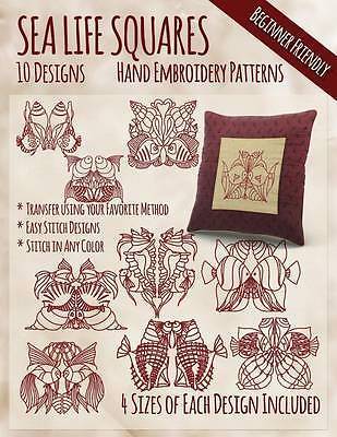 Sea Life Hand Embroidery Patterns by StitchX Embroidery (2016, Trade ...