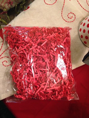 Red Paper Shreds For Gift Wrapping | eBay