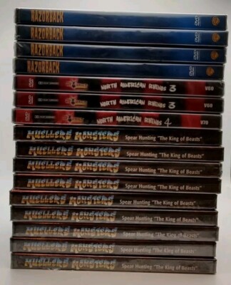 Big Lot of 16 Hog Hunting DVDs - All Sealed - Razorback, N. American ...