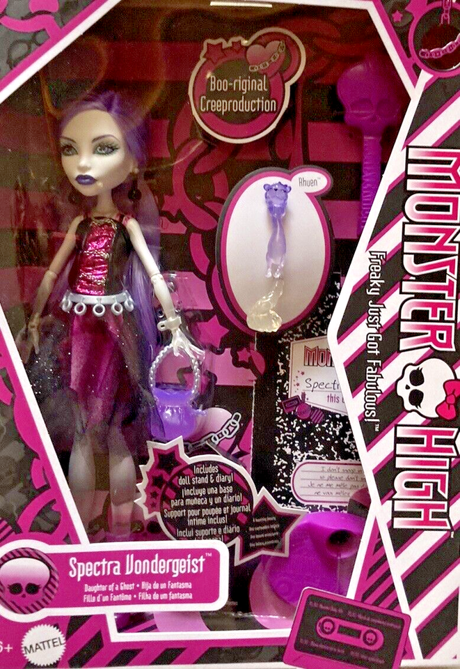 Monster High Boo-riginal Creeproduction Spectra Vondergeist Doll NEW 6 ...