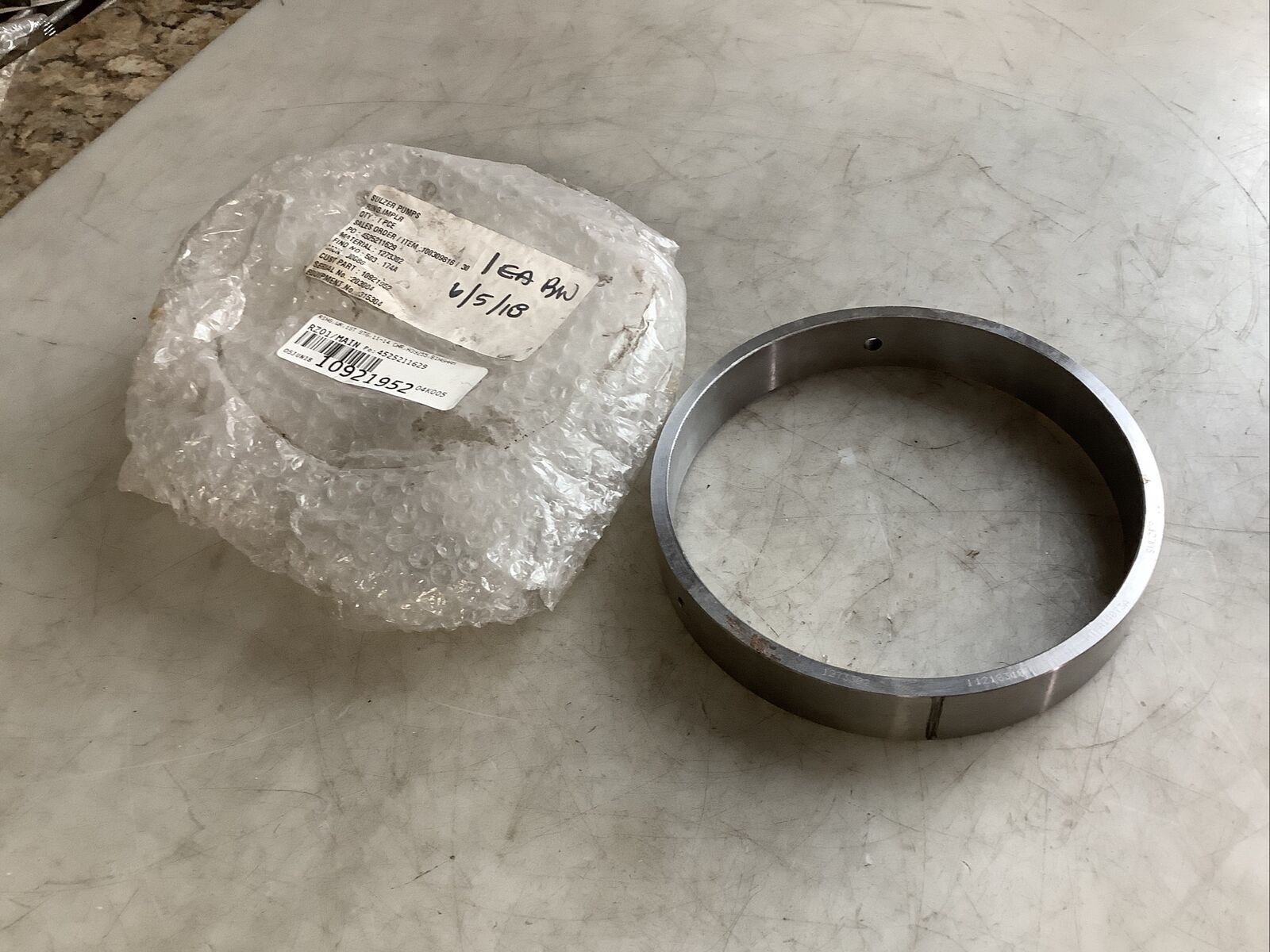 SULZER PUMPS 10921952 IMPELLER RING 1273302 A14073A 678 | eBay