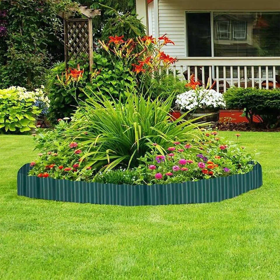 9M Garden Lawn Edging Wall Border Fence Seperator Driveway Roll Path ...