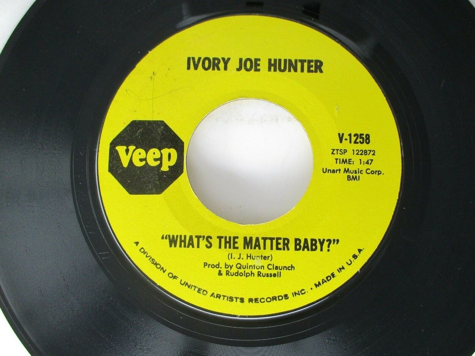 Ivory Joe Hunter What's the Matter Baby? 45 Veep 1967 | eBay