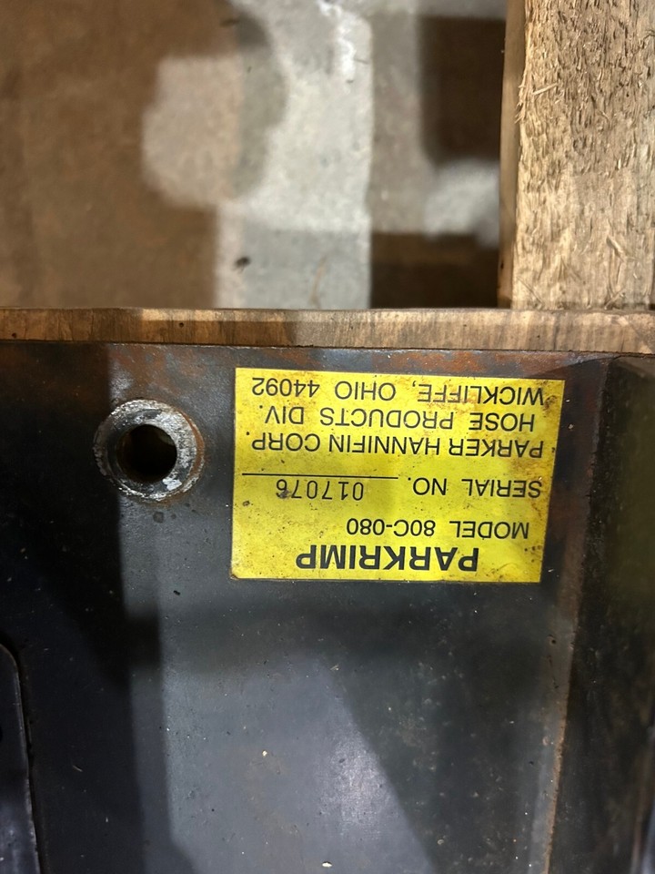 Parker Parkrimp 80c-080 crimping machine, 120v, no dies or die rings ...