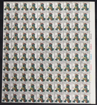 U.S. Used #1729 13c Valley Forge. Sheet of 100. Wave Cancel. Scarce! | eBay