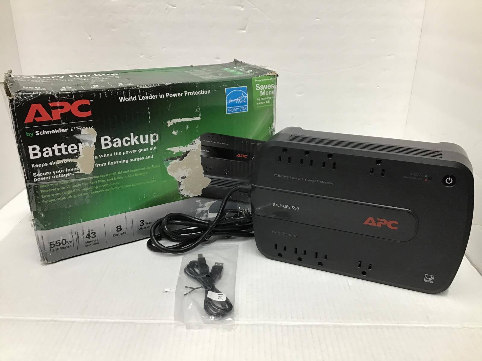 APC BackUPS Desktop Battery Backup 120V ES 550VA 330W BE550G | eBay