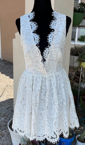 Tobi Cream Lace Dress Women Size Small | eBay