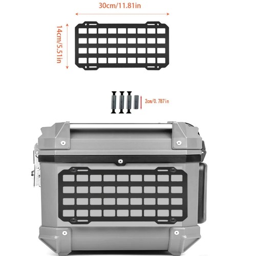 Motorcycle Molle Panel For Trunk Storage DIY Acce Waterproof Plastic ...