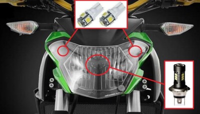 Kawasaki Z650 Z series PRO KRT LED Headlight Pilot Park Lights Set | eBay