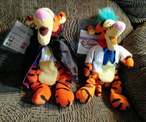 DISNEY HALLOWEEN MBBP COUNT TIGGER & MAD SCIENTIST TIGGER BEAN BAG ...