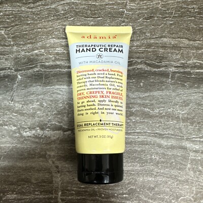 adamia Therapeutic Repair Hand Cream With Macadamia Oil - 3 OZ | eBay