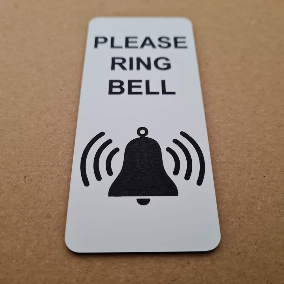Please Ring Bell Sign Plaque Door Doorbell Ding Dong Buzzer Chime | eBay