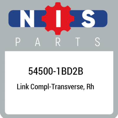 54500-1BD2B Nissan Link compl-transverse, rh 545001BD2B, New Genuine ...