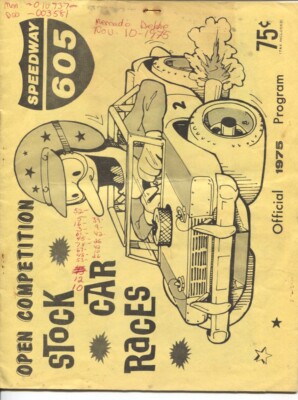 Sports Pub: Speedway 605 Stock Car Race Program 11/10/1978-famous SoCal ...