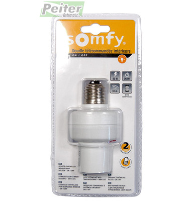 Somfy RTS 60 W remote controlled indoor ON/OFF lamp holder with RTS ...