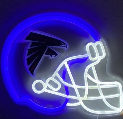 Atlanta Falcons Neon Sign, Cool Dimmable Light Up Football Team Helmet ...