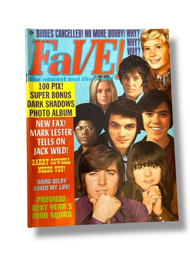 1970 JUNE FAVE MAGAZINE - Dark Shadows Bobby Sherman Cowsills Osmonds ...