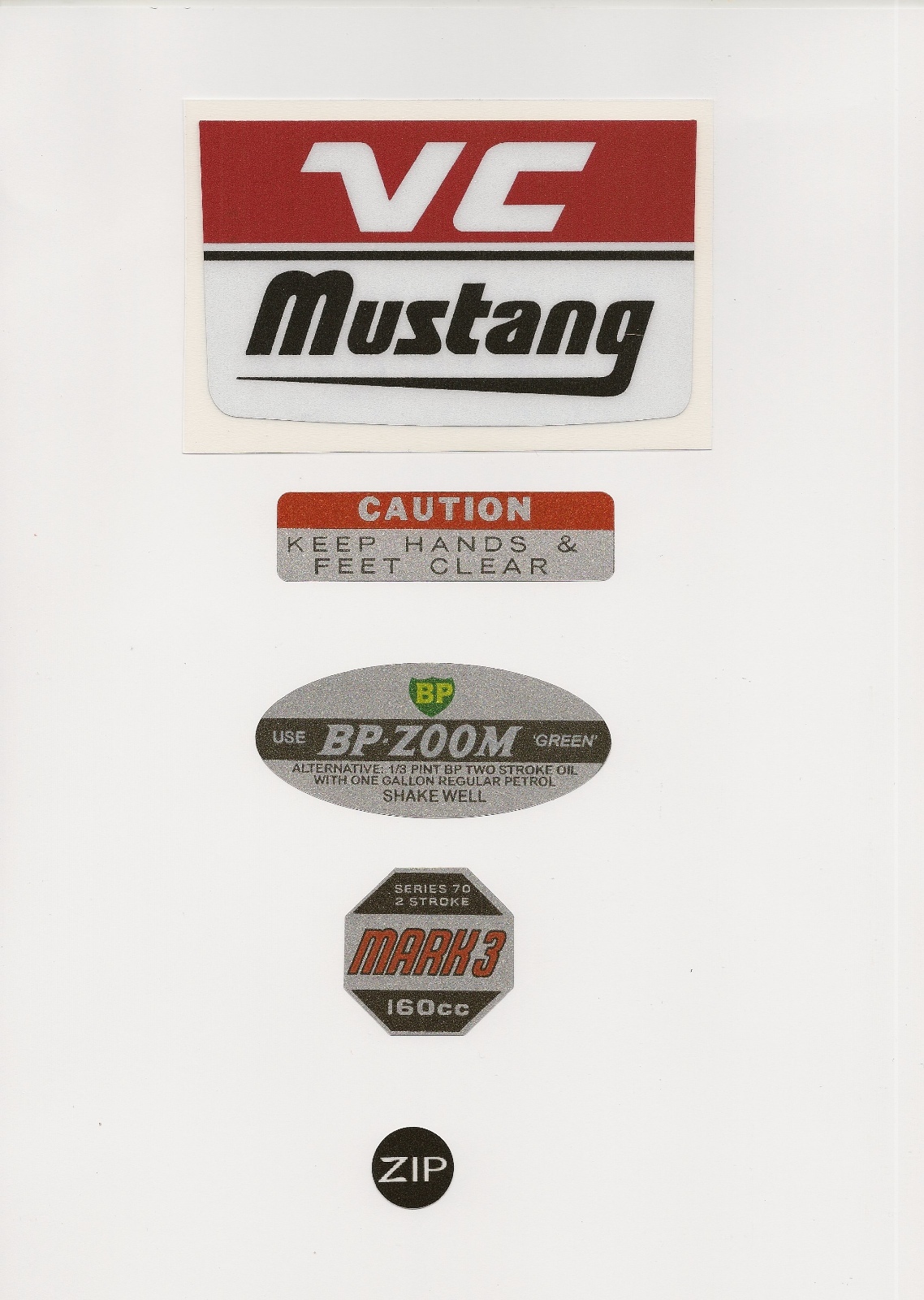Victa VC Mustang (Red) 2 Stroke Vintage Mower Repro Decals | eBay Australia