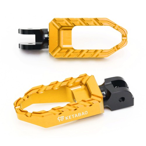 Gold BUZZ Front Wide Foot Pegs For Yamaha YZF R6 03-09 10 11 12 13 14 ...