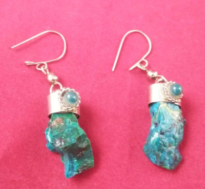 Peruvian Turquoise stone earring - Energetic Stones | eBay
