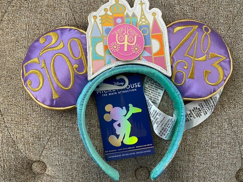 Disney World 50th Mickey Small World Clock Main Attraction Headband ...