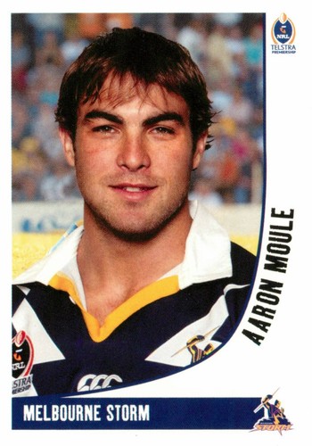 2003 MELBOURNE STORM NRL Card AARON MOULE Daily Telegraph | eBay Australia