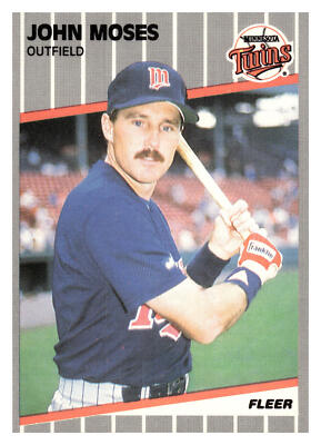 1989 Fleer 121 John Moses Minnesota Twins | eBay