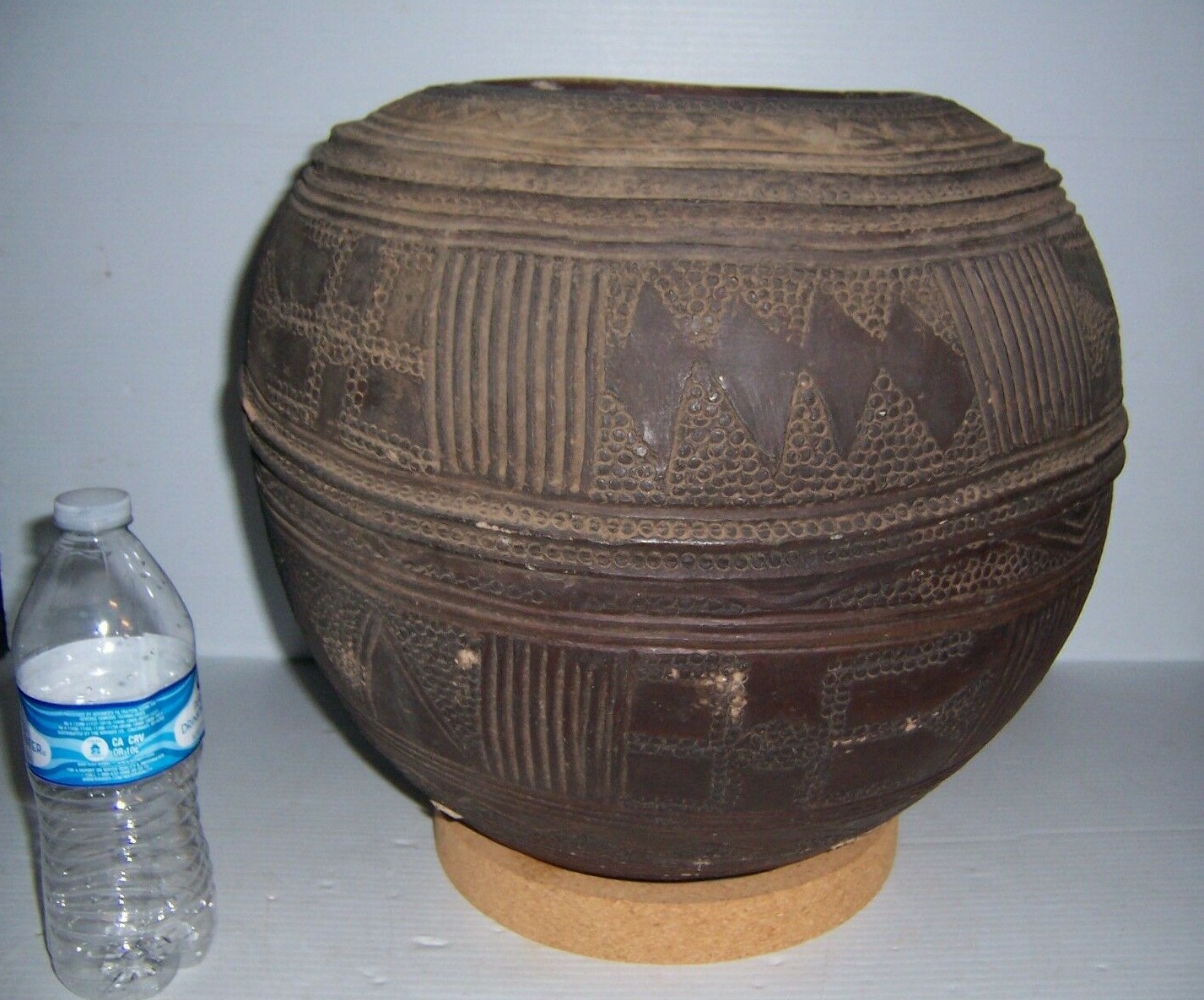 Vintage Mid 20th Century Nigeria Africa Nupe Large Pottery Vessel Jar ...