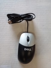 Genuine Dell (MO56UC) Black USB Wired 3-Button Standard Scroll Mouse ...