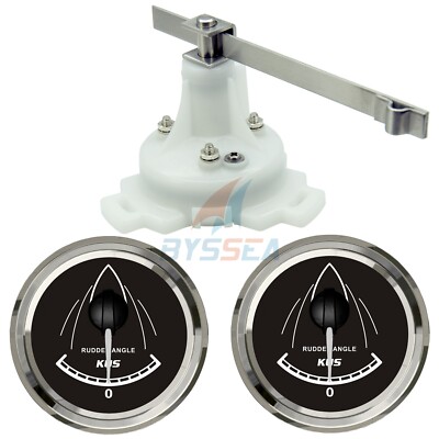 KUS Boat Rudder Angle Gauge Marine Rudder Indicator Dual Station Rudder ...