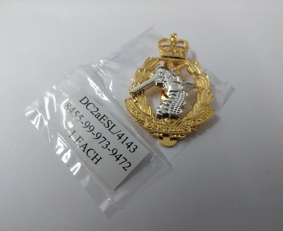 Genuine British Army RADC Dental Corps Issue Insignia Metal Dress Hat ...