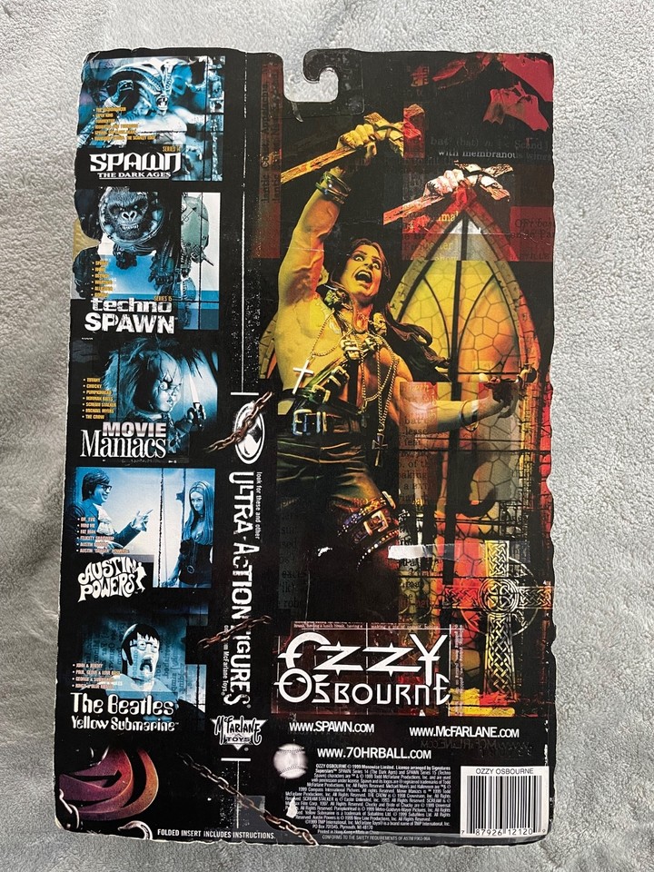 MCFARLANE Toys OZZY OSBOURNE Ultra Action Figure 1999 NIB, Blood Bat ...