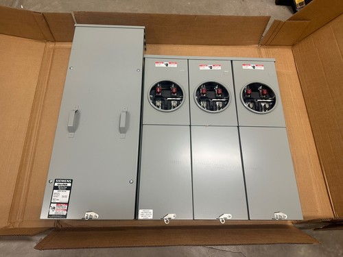 Brand New Siemens WPK 4312 NEW MODEL Uni-PAK 3-Gang 400-Amp Ring Style ...