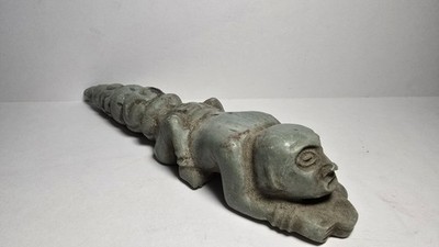 Pre-Columbian Jade Aztec Worm Deity Ceremonial Axe 1330Ad 1550 AD | eBay
