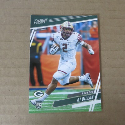 AJ Dillon RC 2020 Panini Prestige #204 Green Bay Packers "Quadzilla" | eBay