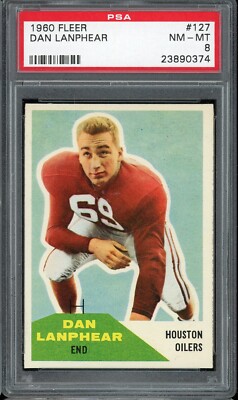 1960 Fleer Football #127 Dan Lanphear PSA 8 | eBay