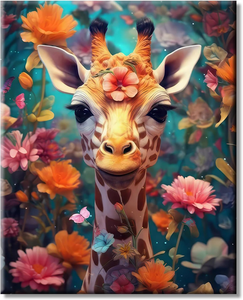 Paint by Numbers Kit for Adults Crafts,Beginners Paint by Number Deer ...