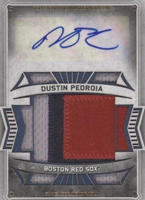 2015 Topps Supreme - Supreme Scope Autographed Relic Booklets Dustin ...